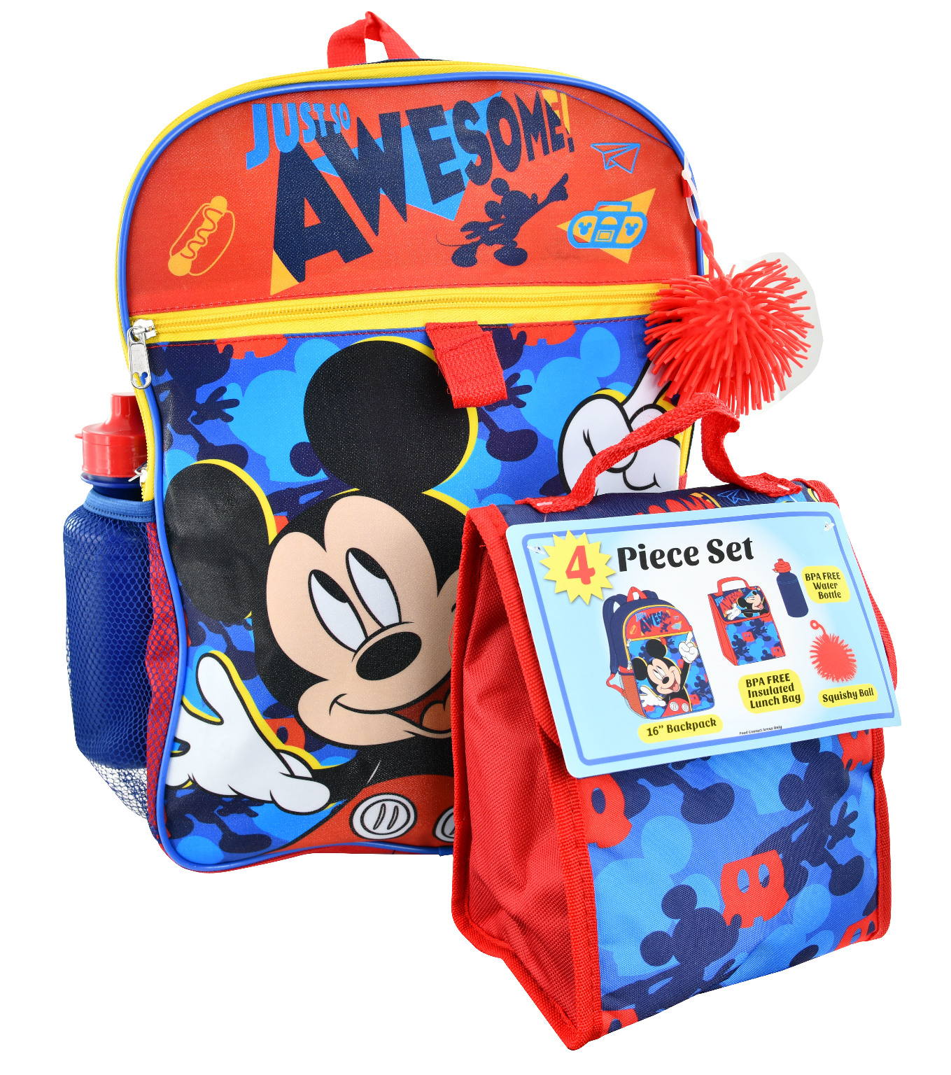 Wholesale Mickey 4 Piece Backpack Set | DollarDays