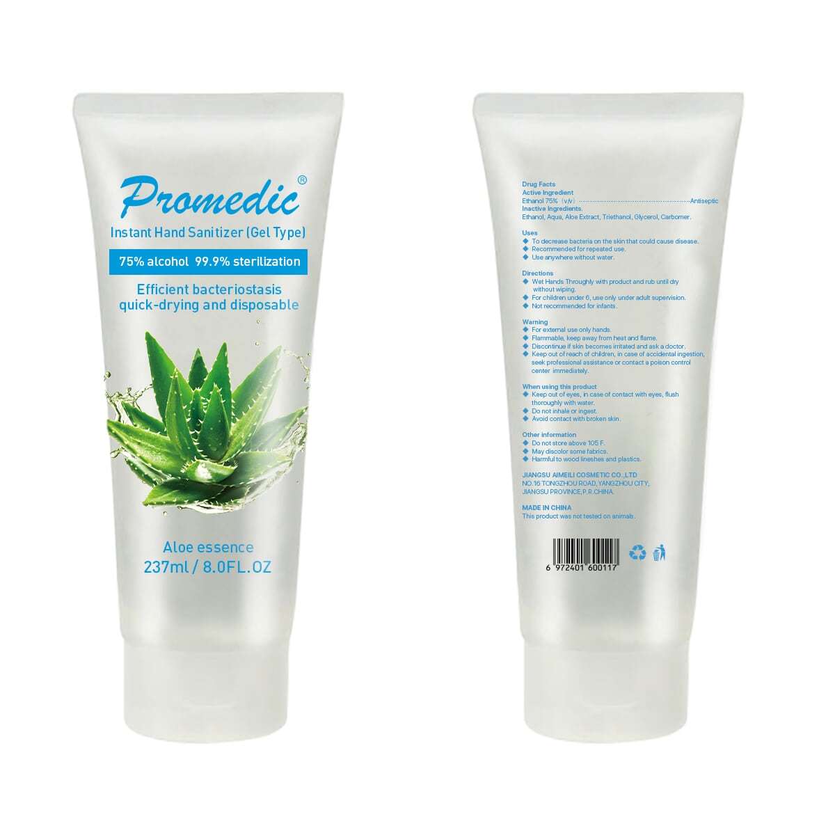 Promedic 75% Alcohol 8 oz Gel Hand Sanitizer